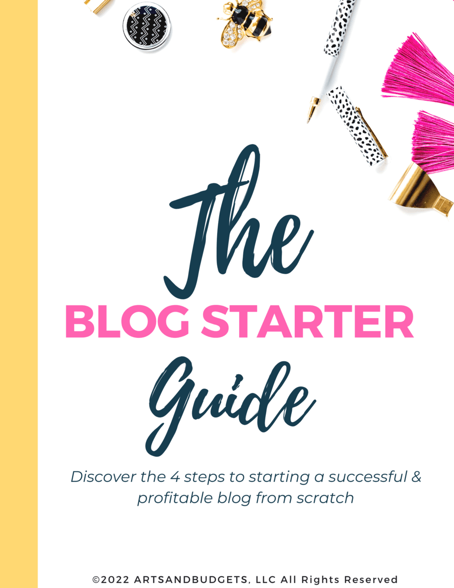 Blog Starter Guide - Arts and Budgets